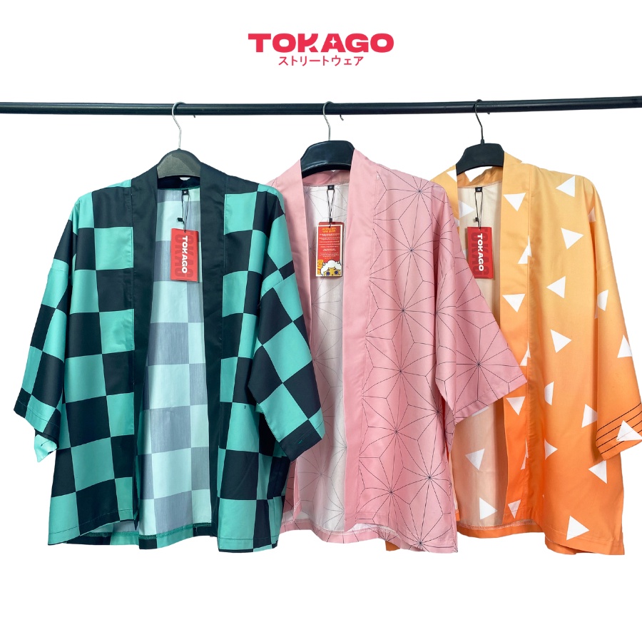 Áo khoác Haori Tokago, áo Kimono hóa trang nhân vật Kimetsu no Yaiba ...
