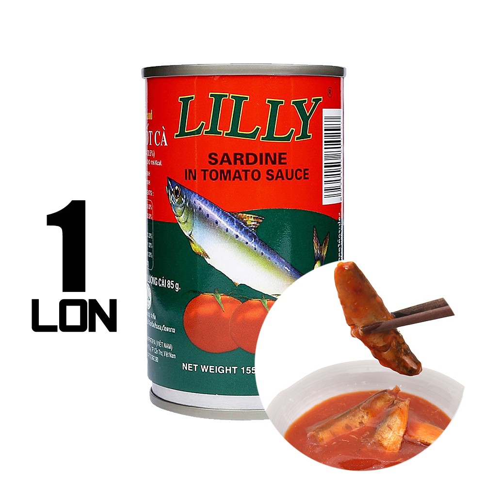 Hộp Cá Trích Sốt Cà LILLY Thái Lan 155g/Hộp, Vị Chua Ngọt, Ăn Liền ...