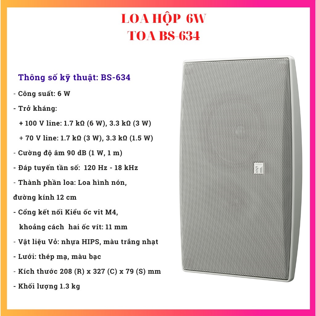 Loa hộp 6W TOA BS-634 | Shopee Việt Nam