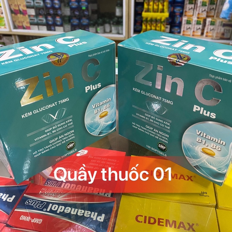 Kẽm zinc plus hộp 100 viên | Shopee Việt Nam