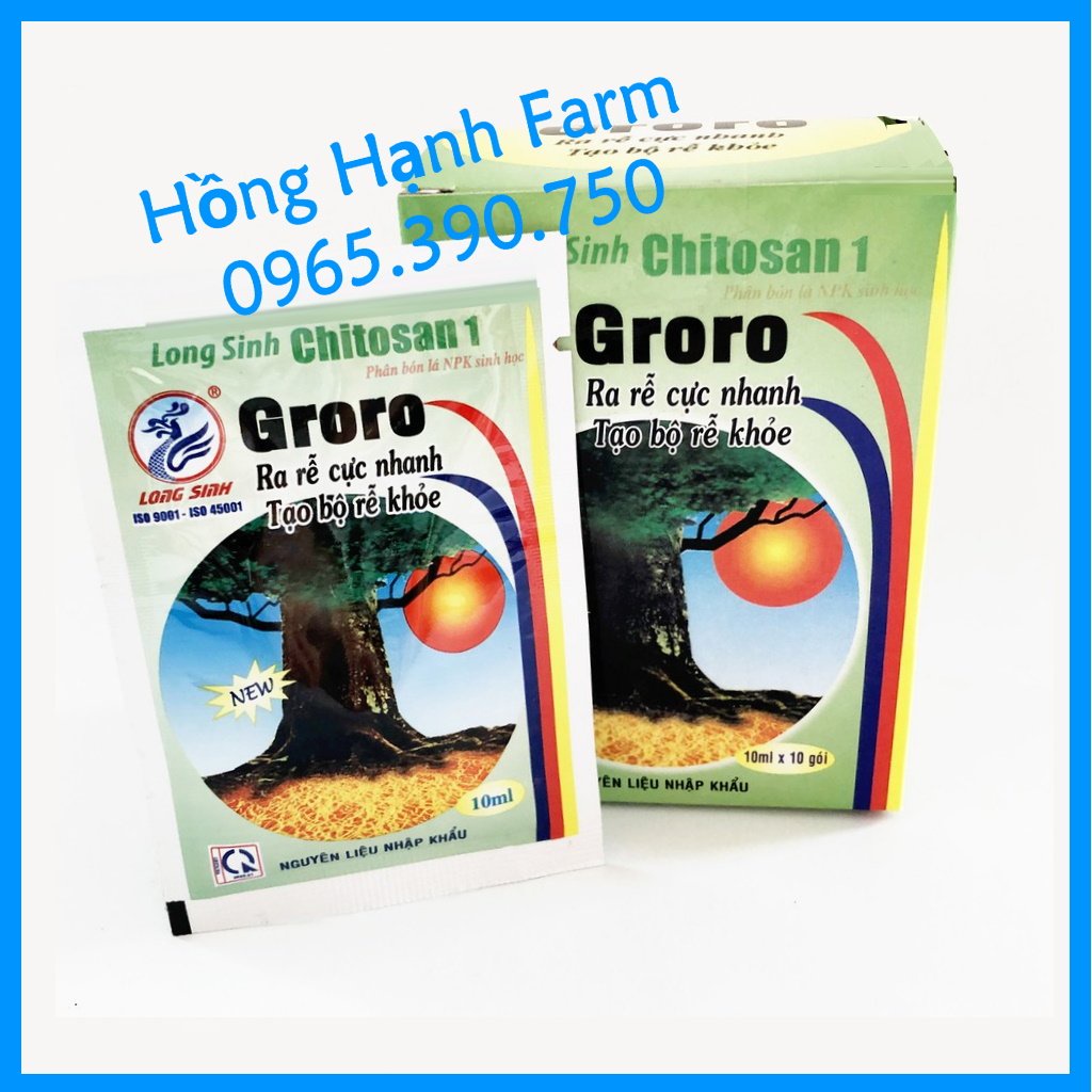 Phân bón Groro Chitosan (gói 10ml) kích ra rễ cực mạnh | Shopee Việt Nam