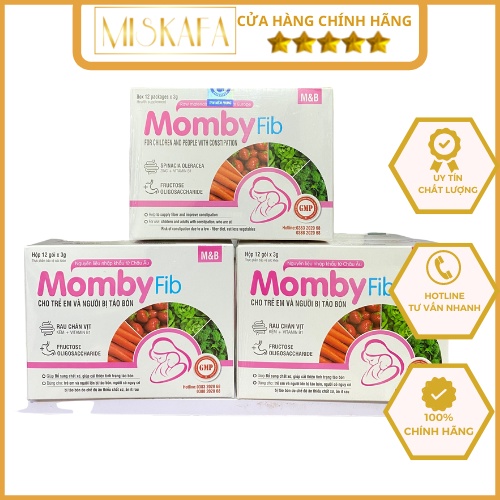 MOMBY FIB HỒNG Cốm vi sinh cho bé giúp nhuận tràng, tiêu hoá tốt, bổ ...