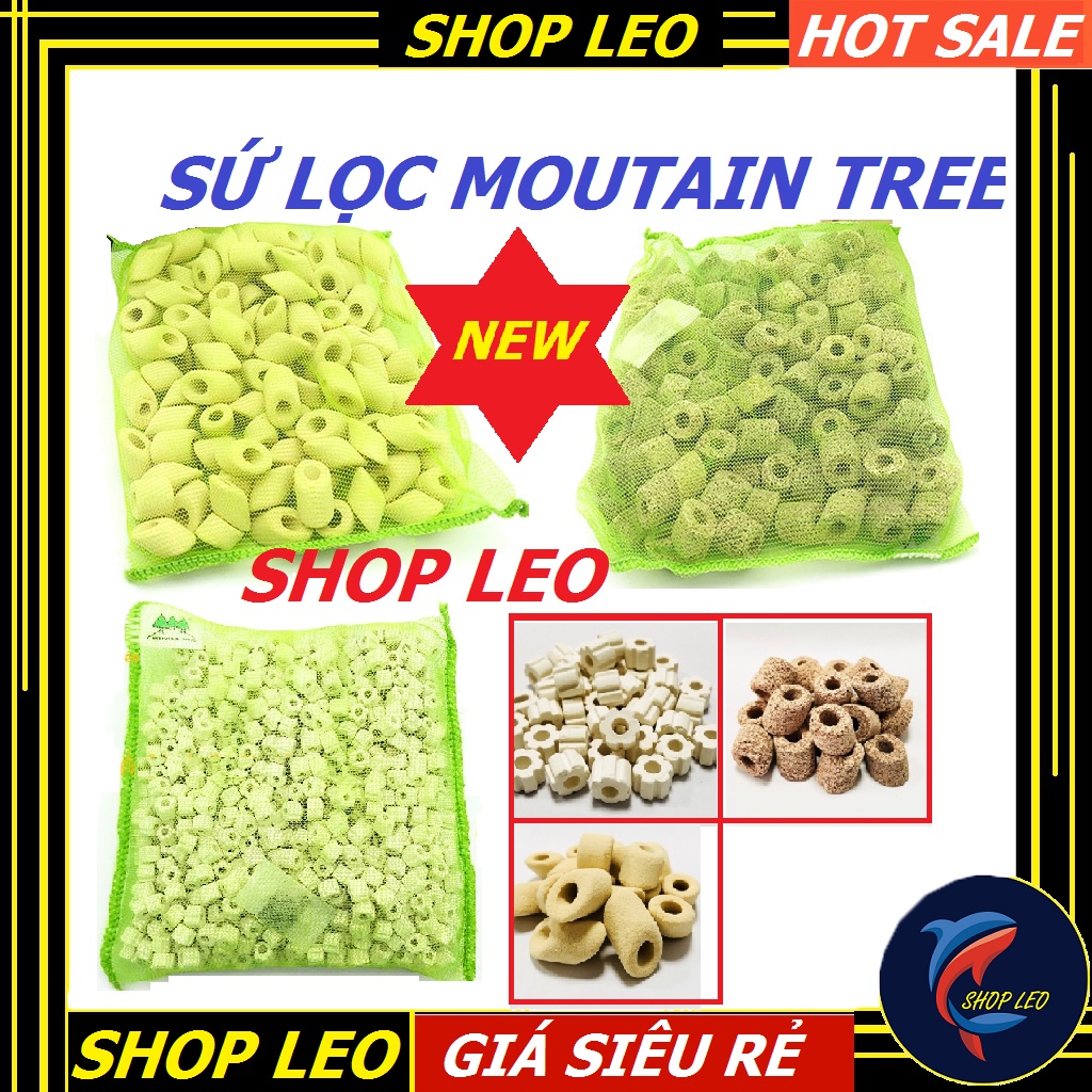Vật liệu lọc Mountain tree - nitro ring -maifan ring - mini ring - sứ ...