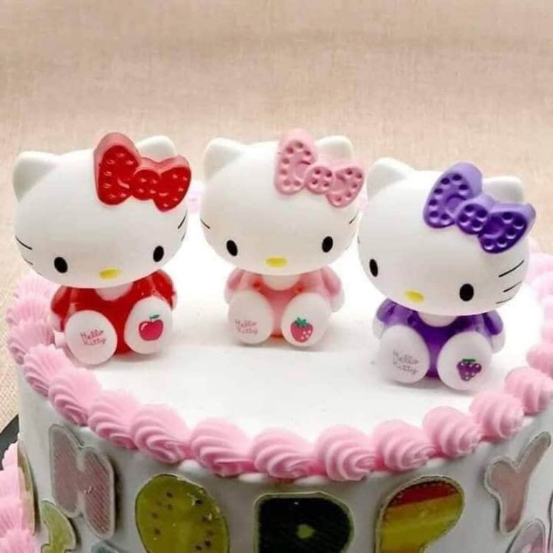 bộ 3 mèo kitty nhựa | Shopee Việt Nam