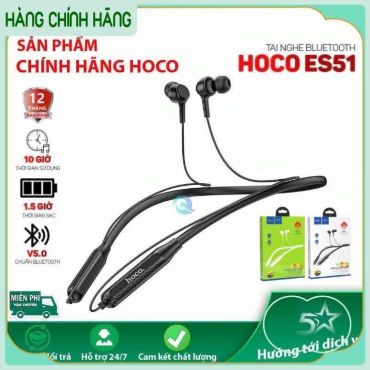 Tai nghe bluetooth choàng cổ ES51 Hoco, tai nghe không dây cao cấp ES51 cho 10 giờ BH 12 THÁNG ...