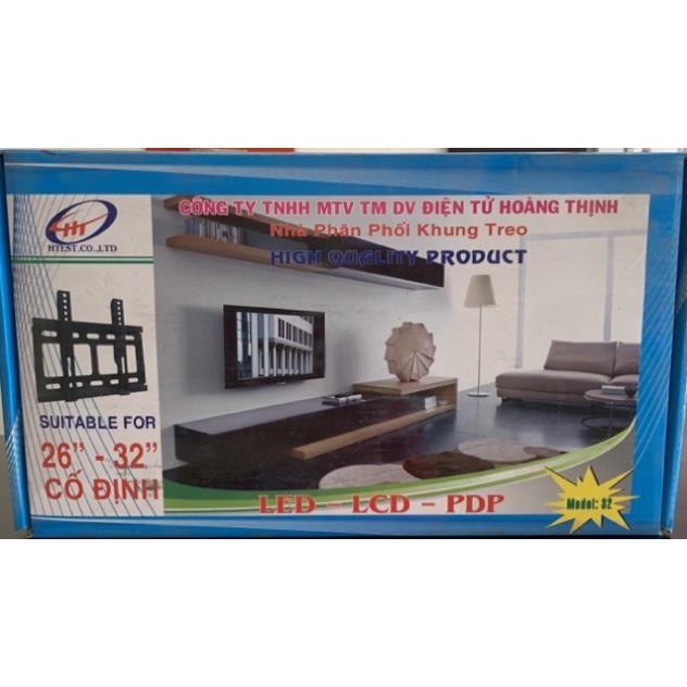 Khung treo tivi led LCD cao cấp cố định , 26-32 , 37-42 ,42-52 , 52-62 ...