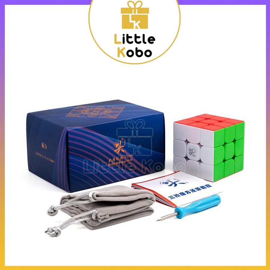 Rubik 3x3 DaYan GuHong V4 M 3x3 Rubic Nam Châm Stickerless 3 Tầng Đồ ...