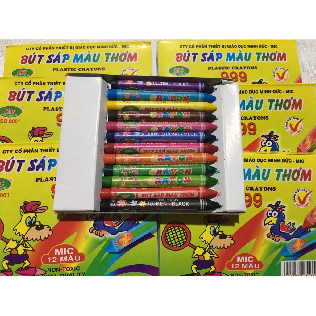 Bút sáp màu thơm MIC 12 màu | Shopee Việt Nam