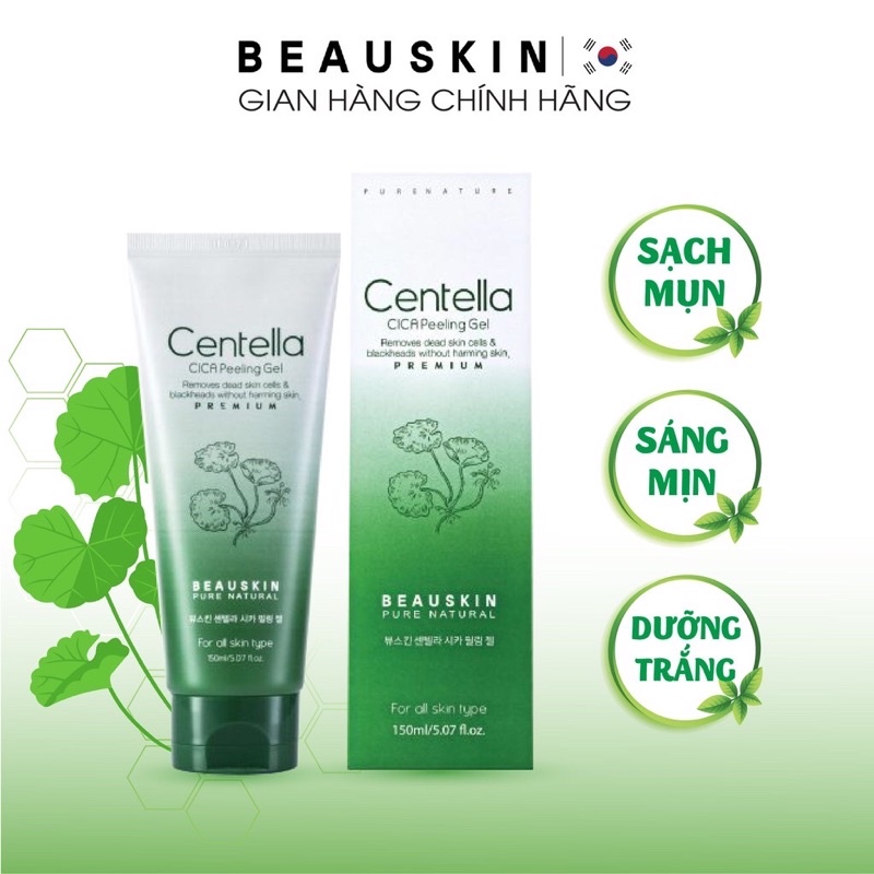 Tẩy Tế Bào Chết Mặt BEAUSKIN Centella Cica Dành Cho Da Dầu Mụn 150ml | Shopee Việt Nam