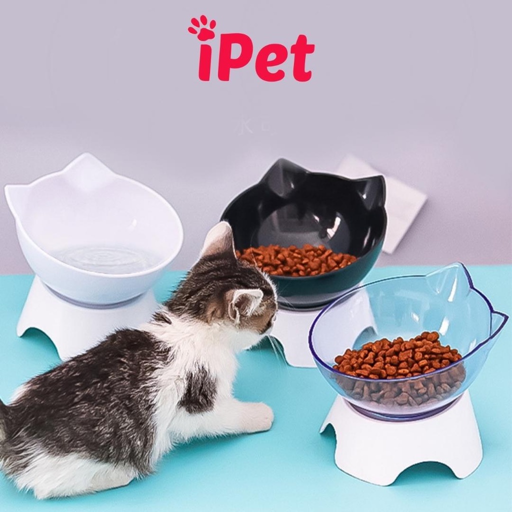 Bát Ăn Chống Gù Cho Mèo, Chén Đựng Thức Ăn Cho Thú Cưng Có Đế Nghiêng - iPet Shop | Shopee Việt Nam