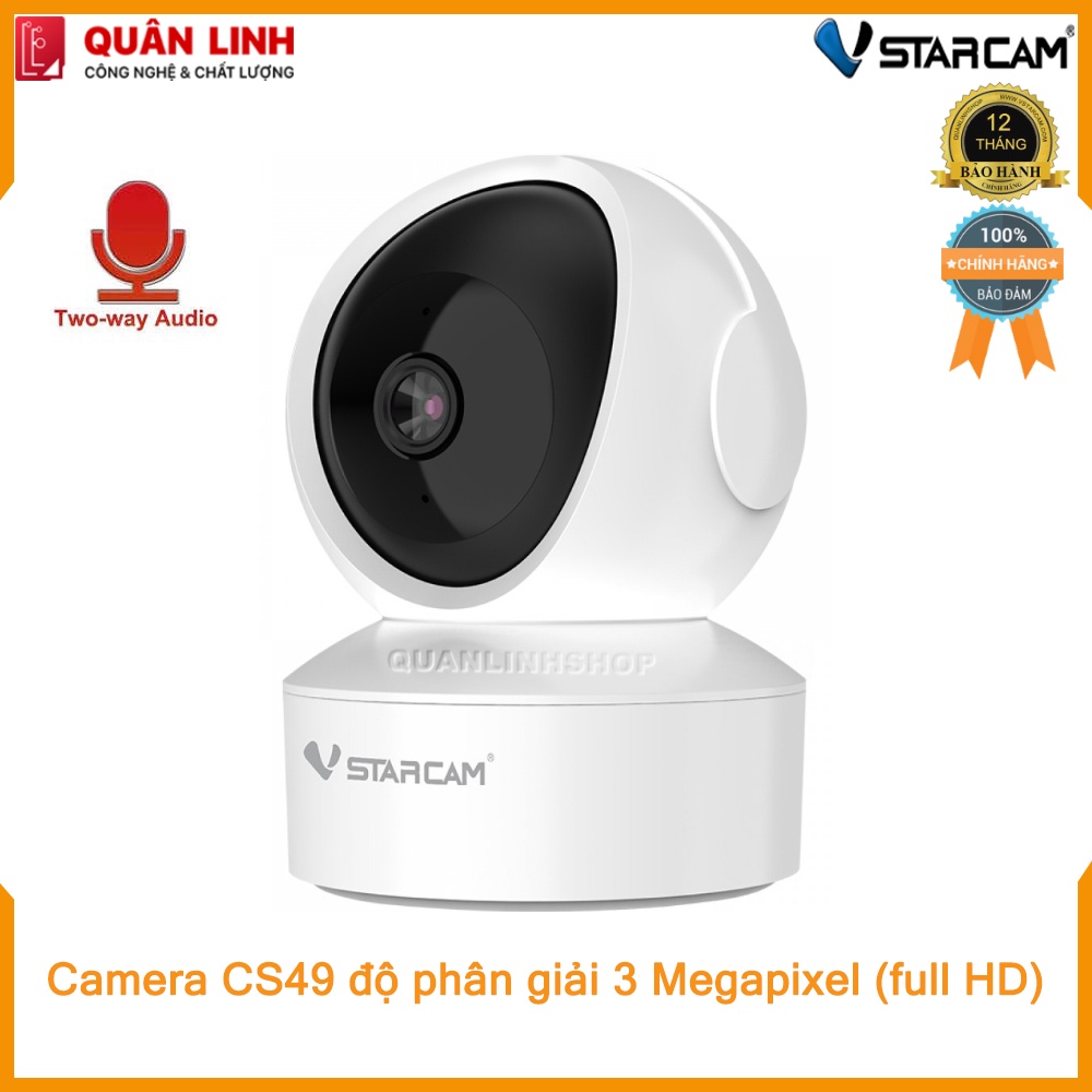 Camera trong nhà Vstarcam CS49 Full HD 1296P (3MP), tích hợp AI, bảo ...