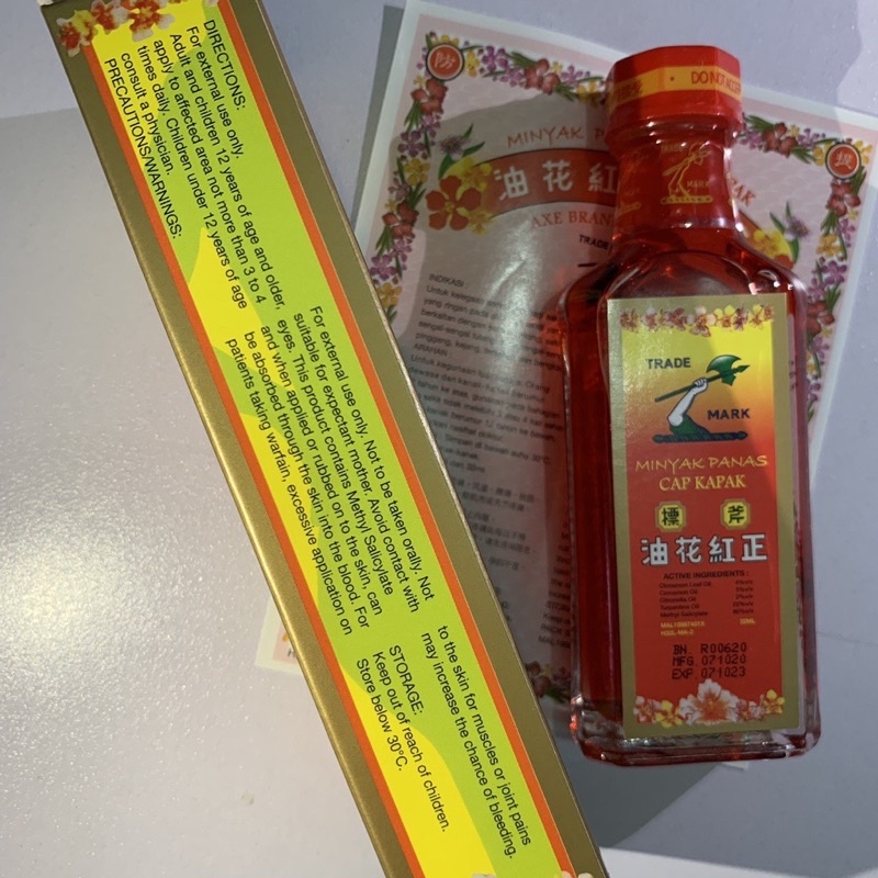 Dầu gió Hồng Hoa Hiệu cây búa Malaysia 32ml | Shopee Việt Nam