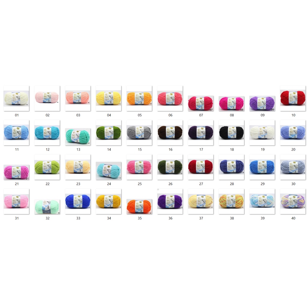 Len milk bò (màu 01 -40) | Shopee Việt Nam