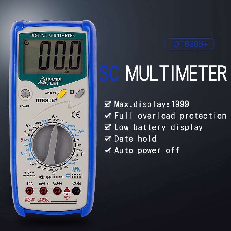 Máy Đo Vạn Năng Dt 890 B + Dc / Crystal Tube Ac / Dc / Crystal Tube ...