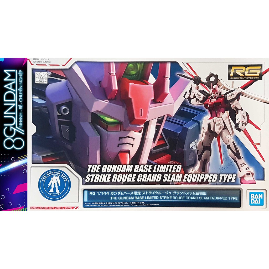 Mô Hình Lắp Ráp The Gundam Base Limited RG Strike Rouge [Grand Slam ...