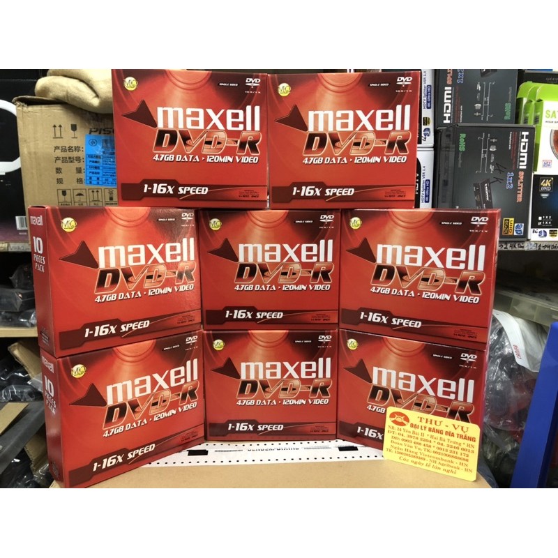 Đĩa trắng DVD MAXELL hộp 10 chiếc kèm vỏ | Shopee Việt Nam