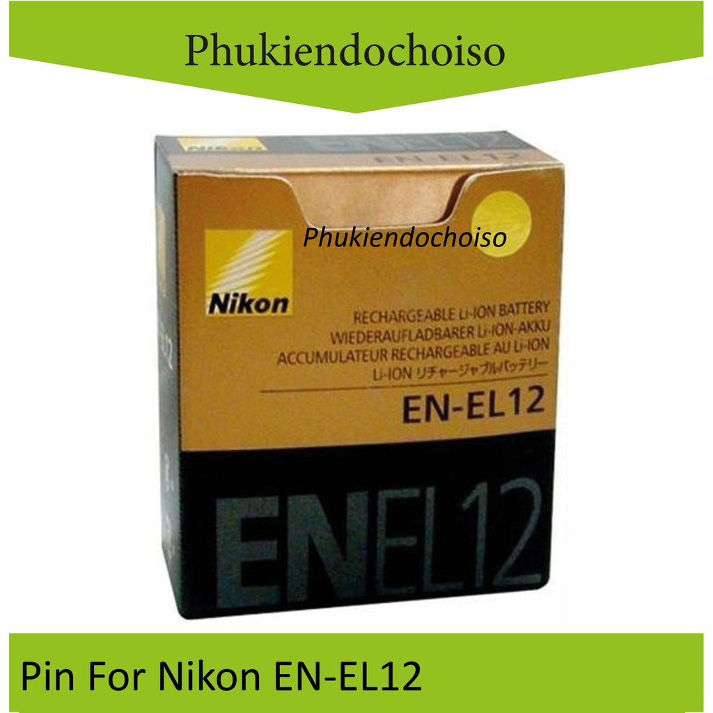 Pin thay thế pin máy ảnh Nikon EN-EL12 | Shopee Việt Nam