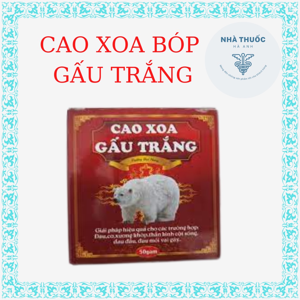 CAO XOA BÓP GẤU TRẮNG-Hỗ trợ giảm đau, bong gân | Shopee Việt Nam
