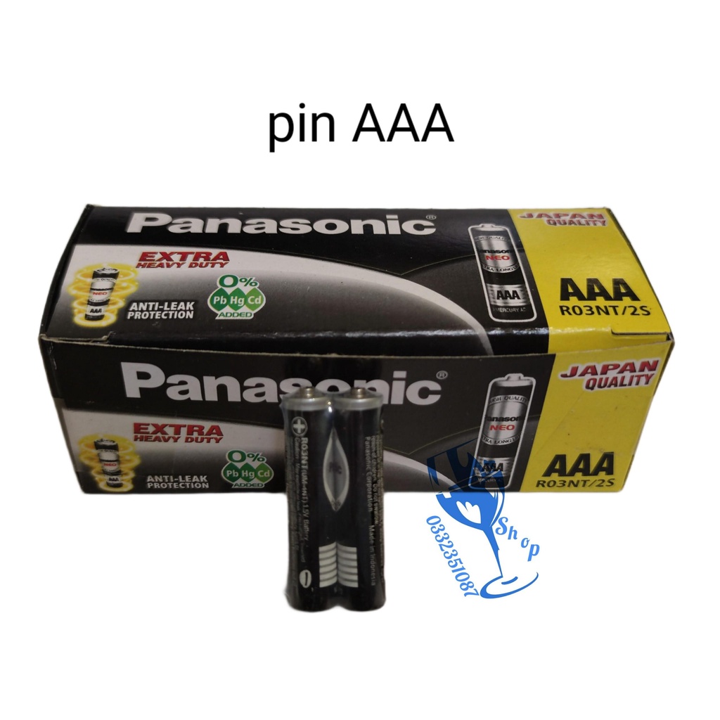 [Ảnh thật] Bộ 5 đôi pin than đũa AAA Panasonic NEO Extra Heavy Duty ...