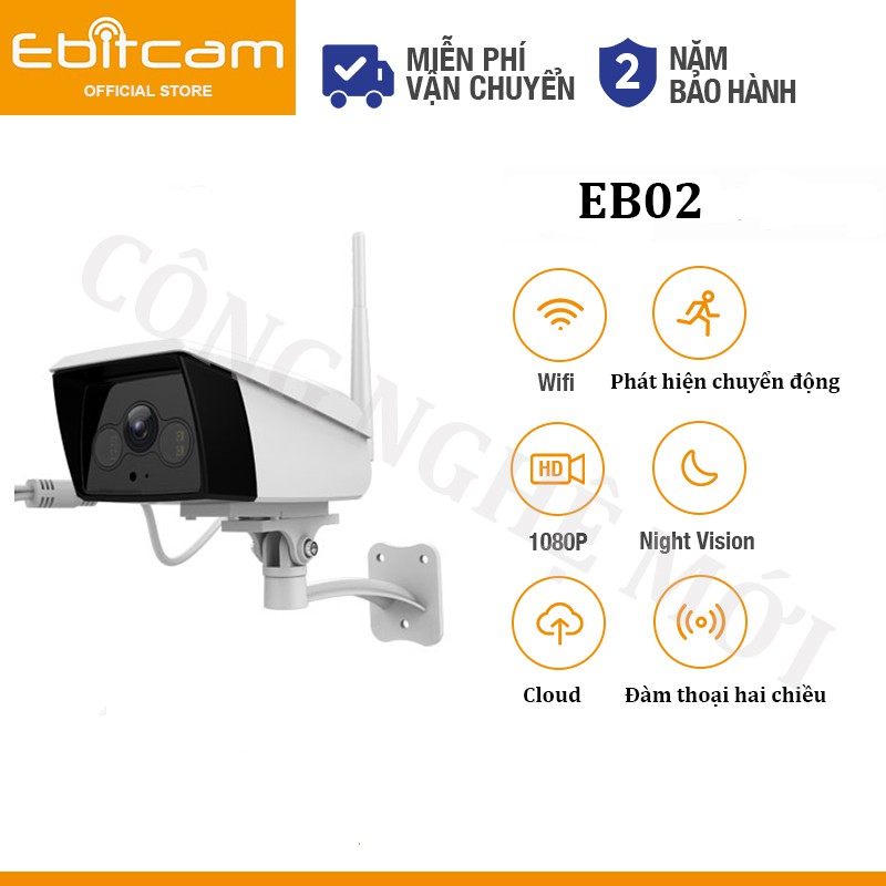 Camera Wifi Ebitcam ngoài trời EBO2 (2MP) 1080P -Hàng chính hãng ...