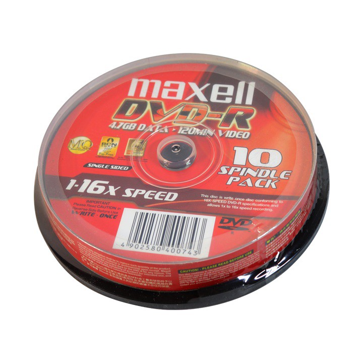 Đĩa trắng DVD Maxcell 1 hộp 10 cái dung lượng 4.7G (OEM) 10 cái ...