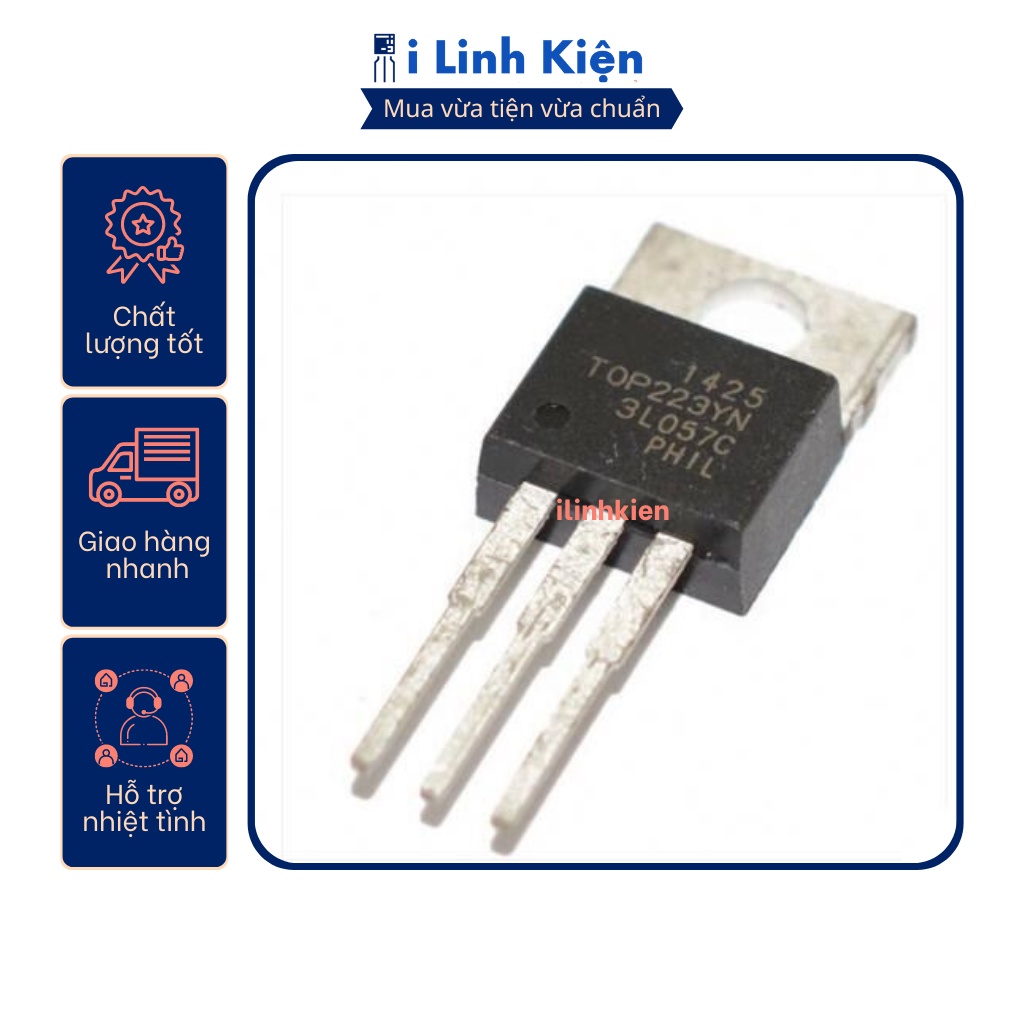 Ic nguồn TOP223YN 50W TO-220 chính hãng Power Integrations | Shopee ...