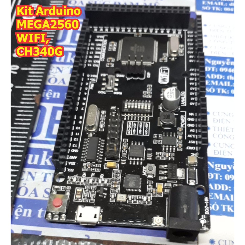 Kit thực hành, phát triển, thí nghiệm Kit Arduino MEGA2560 R3 WIFI ESP8266 32M RAM, CH340G ...