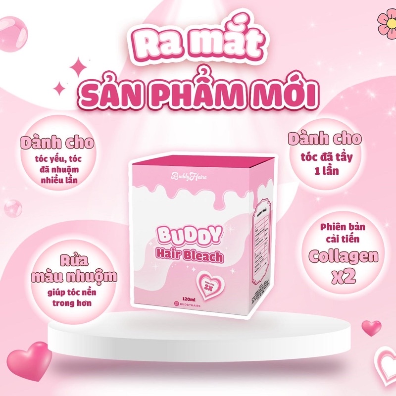 Thuốc tẩy tóc Buddyhairs - Tẩy nhẹ rửa màu dễ dàng sử dụng của ...