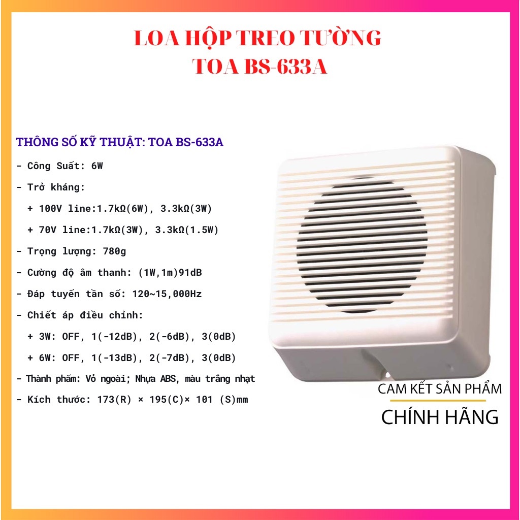 Loa hộp 6W TOA BS-633A | Shopee Việt Nam