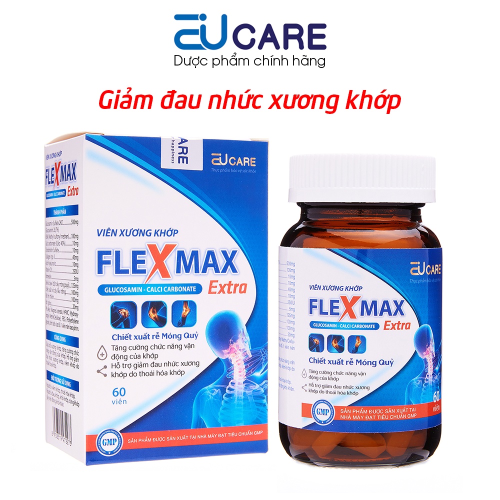 Viên xương khớp Flexmax Extra EUCARE giảm đau nhức xương khớp, tăng chất nhờn dịch khớp - 60 ...