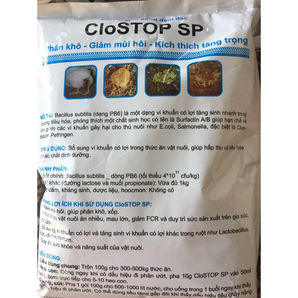 Men Tiêu Hoá Vi Sinh Sống CloSTOP SP 1kg | Shopee Việt Nam