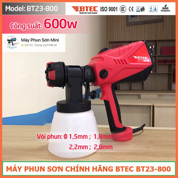 Máy phun sơn Btec BT23-800 Công suất 600W Bảo hành chính hãng 12 Tháng | Shopee Việt Nam
