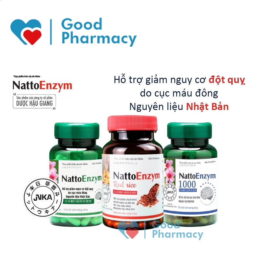 NattoEnzym - Giảm nguy cơ đột quỵ, tai biến, tắc mạch do cục máu đông ...