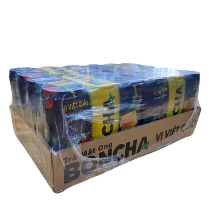 Thùng 24 lon boncha việt quất 330ml | Shopee Việt Nam
