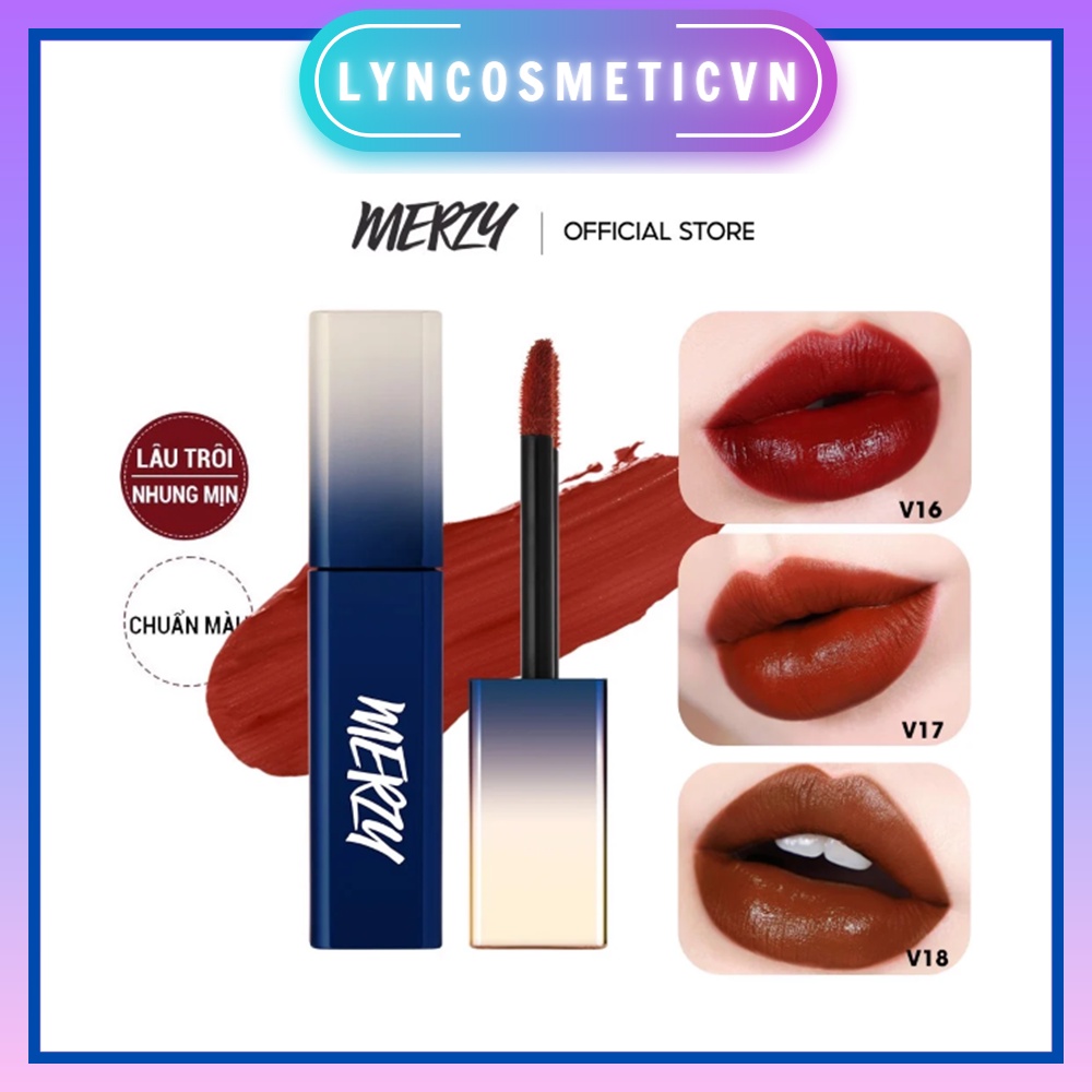 (Sẵn V17) Son Kem Lì Merzy The First Velvet Tint Season | Shopee Việt Nam