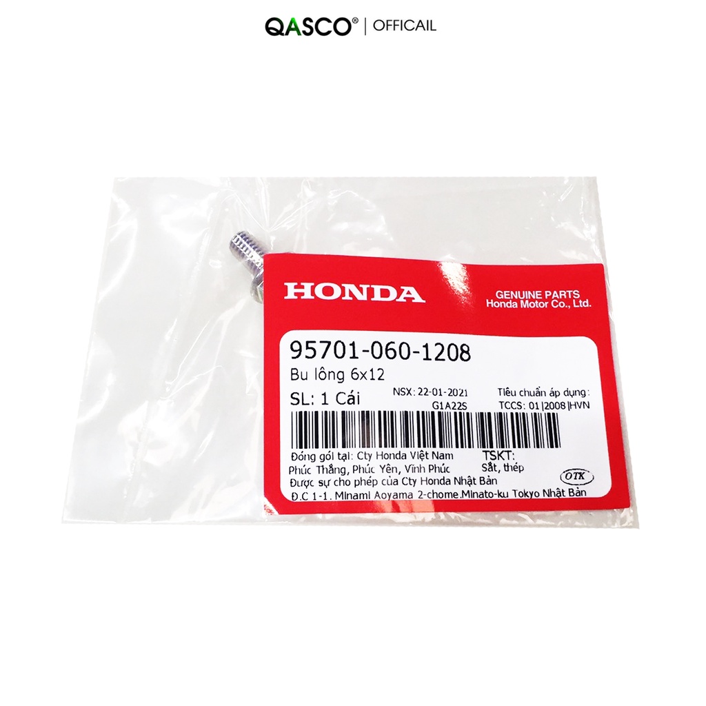 Bu lông HONDA 6x12 dùng chung nhiều xe QA(957010601208) _( 1663 ...