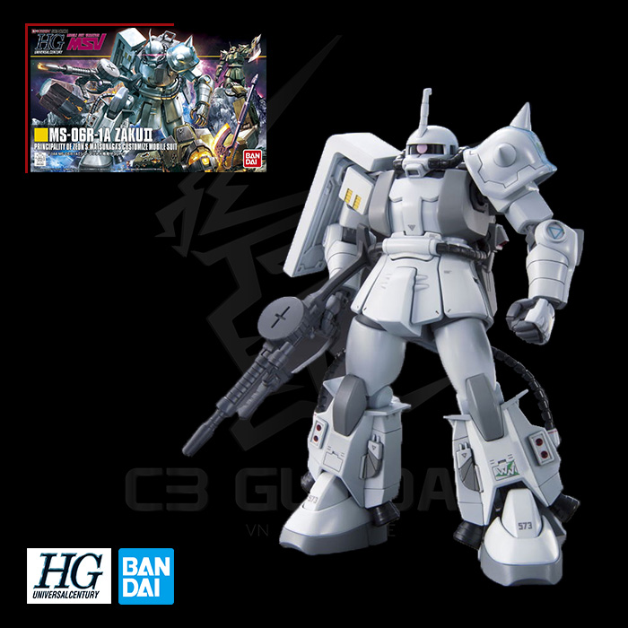 MÔ HÌNH GUNDAM BANDAI HG 154 1/144 MS-06R-1A SHIN MATSUNAGA CUSTOMIZE ZAKU II HGUC GUNPLA TỪ ...