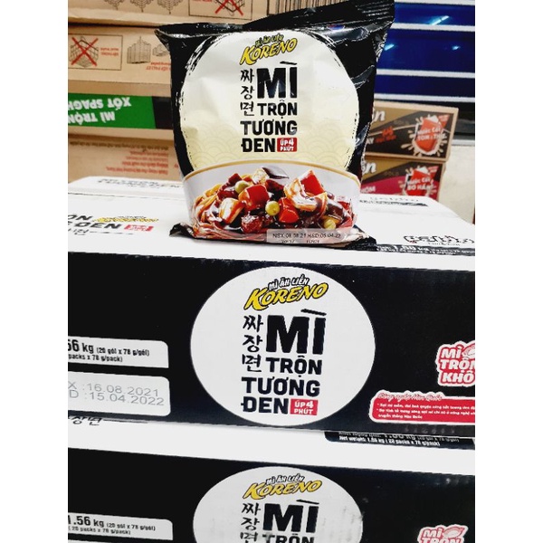 Combo 10 gói Mì trộn tương đen koreno úp 4 phút | Shopee Việt Nam