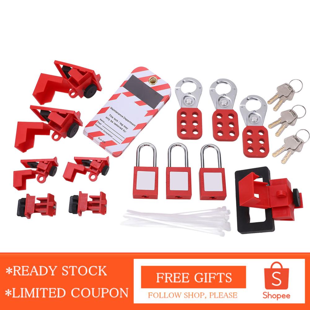 Alwaysonline Bộ khóa điện Tagout Kit Loto Tag Hasp Locker Breaker Khóa ...
