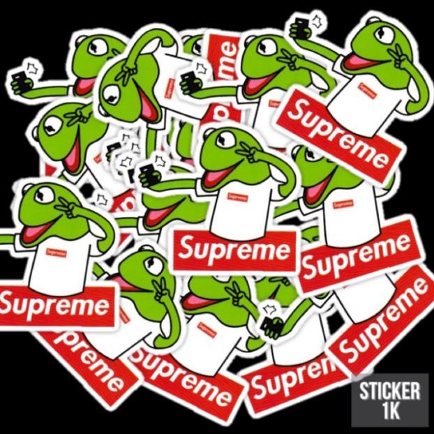 [STICKER 1K] STICKER SUPREME FROG SIÊU CHẤT DÁN TRANG TRÍ ĐT LAPTOP ...