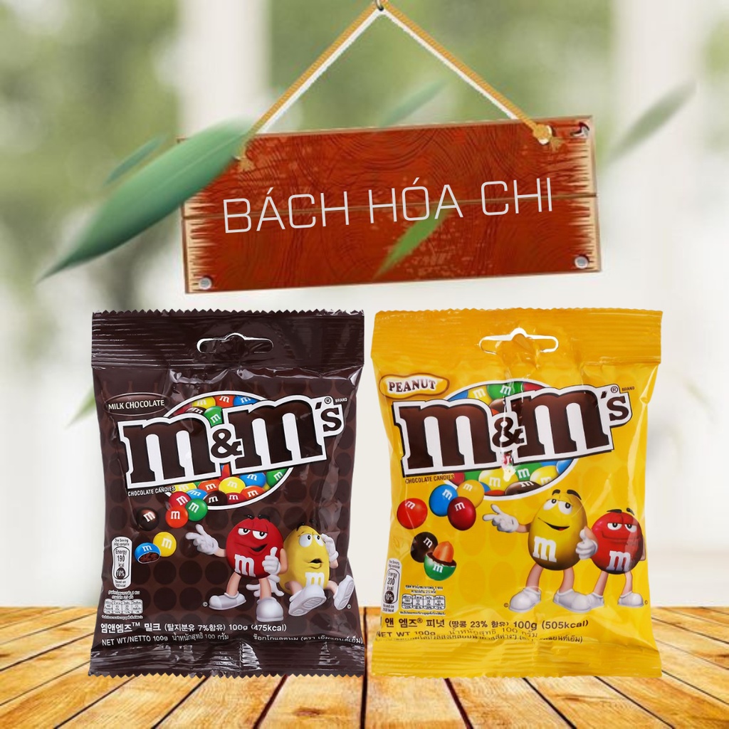 Kẹo M&M socola sữa / nhân đậu phộng gói 90g | Shopee Việt Nam