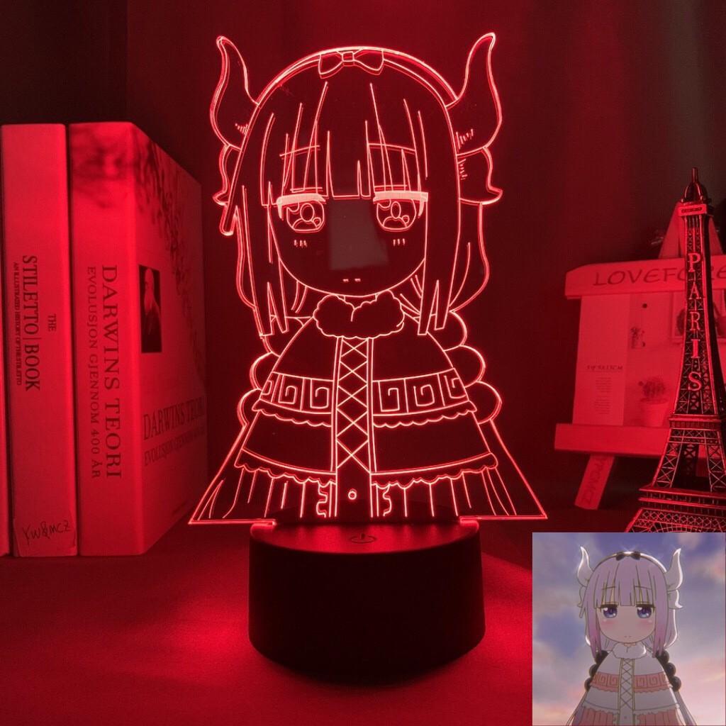 Đèn Led 3d Hình Anime Kanna Kamui | Kobayashi-san Chi no Maid Dragon ...