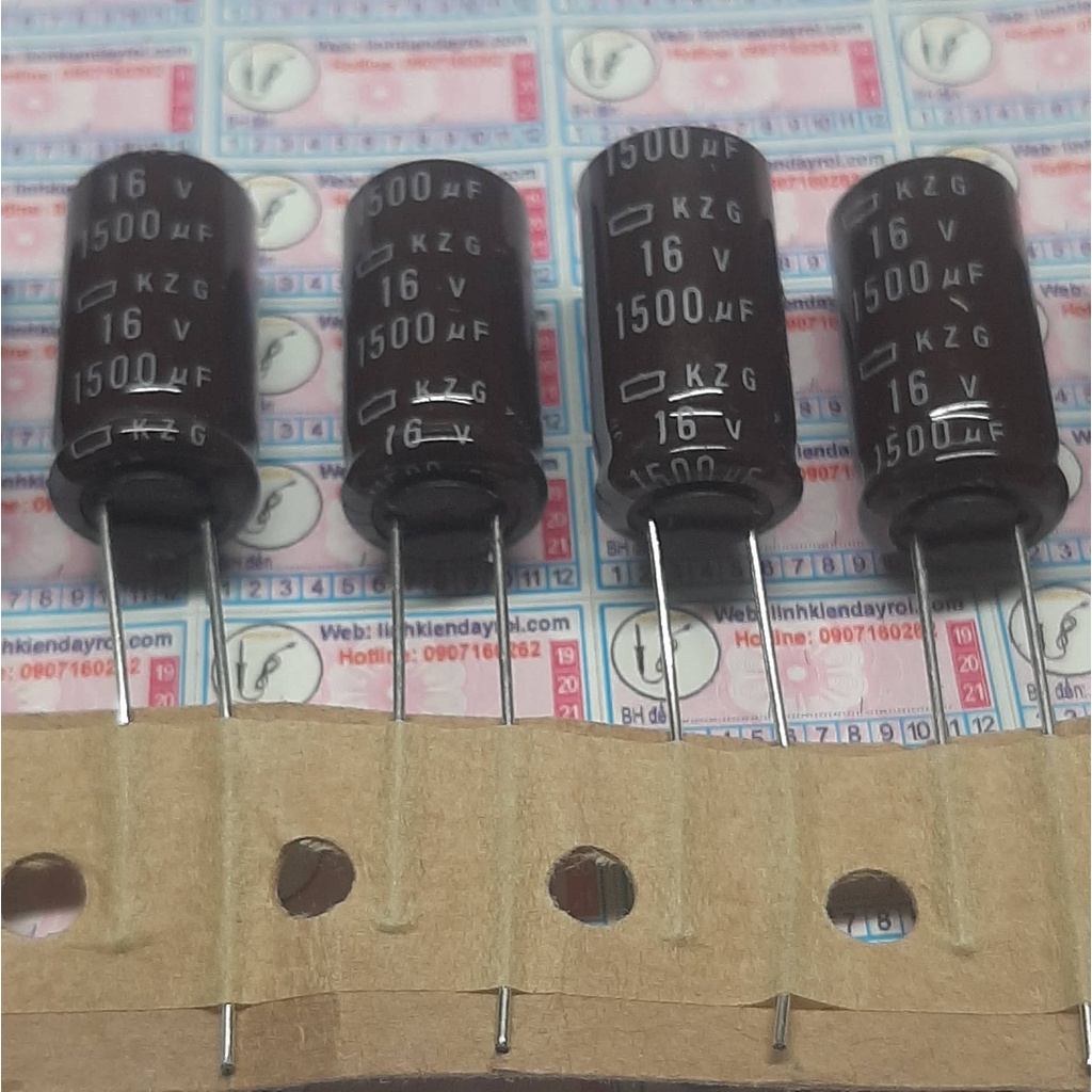 5 cái tụ điện hóa 16V1500uF 16V 1500uF hãng KING KONG KZG 10x20mm | Shopee Việt Nam