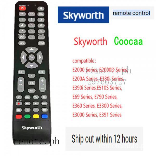 Điều khiển từ xa TV thông minh đa năng Skyworth Thiết kế cũ (Dòng E2000, Dòng E2000D, Dòng E200A ...