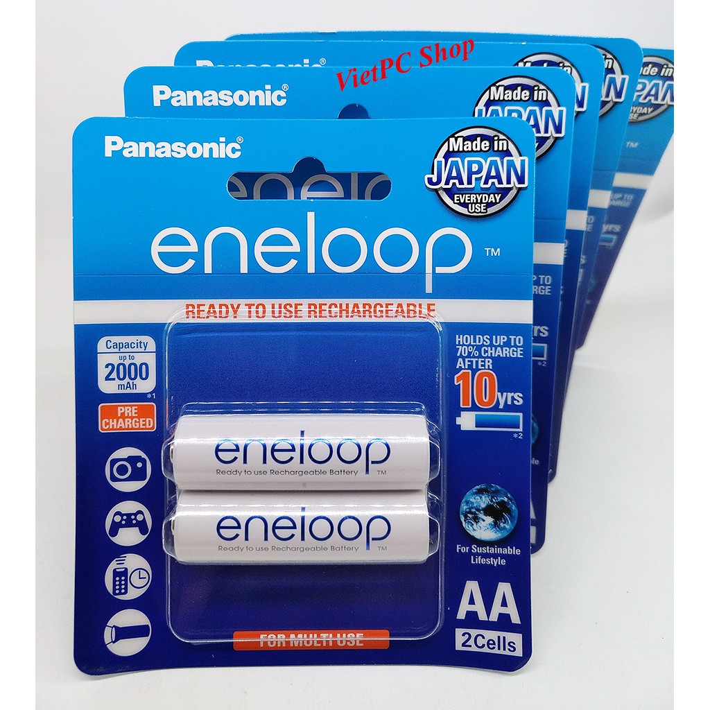 Pin sạc Eneloop Panasonic 2000mAh (Hàng Nhật) | Shopee Việt Nam