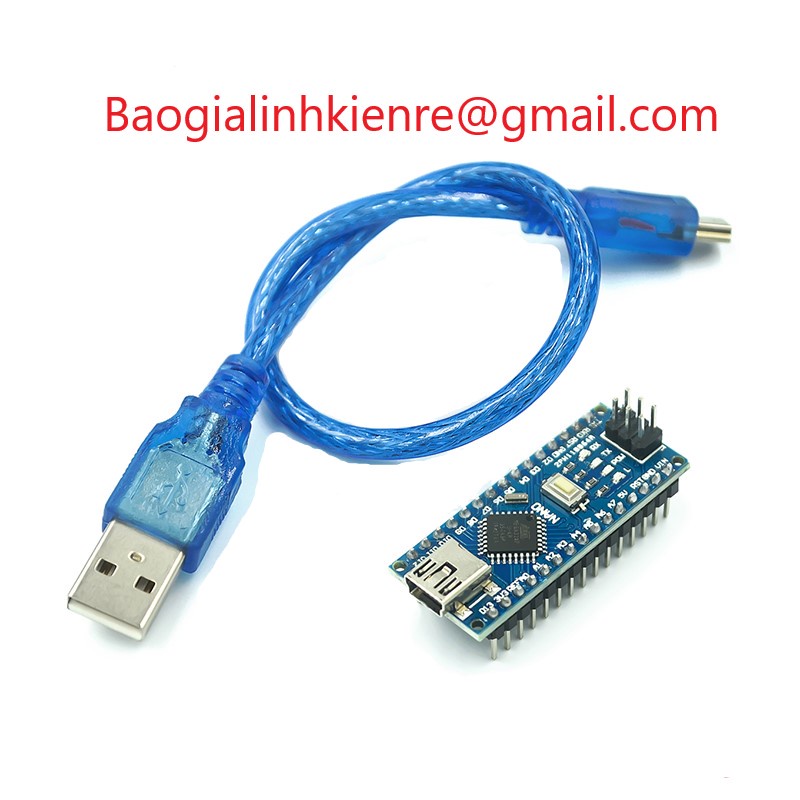 Kit Arduino Nano V3.0 CH340 Có kèm cáp Mini USB - Atmega328P - Chất ...