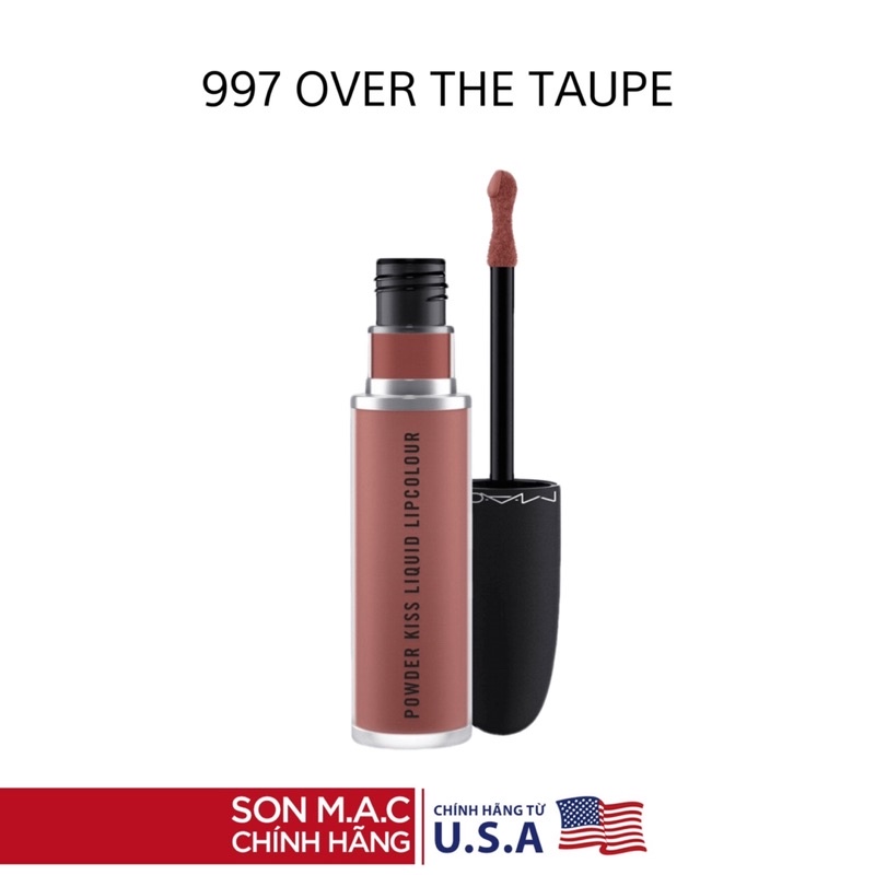 Son kem Mac Powder Kiss - 997 Over The Taupe | Shopee Việt Nam
