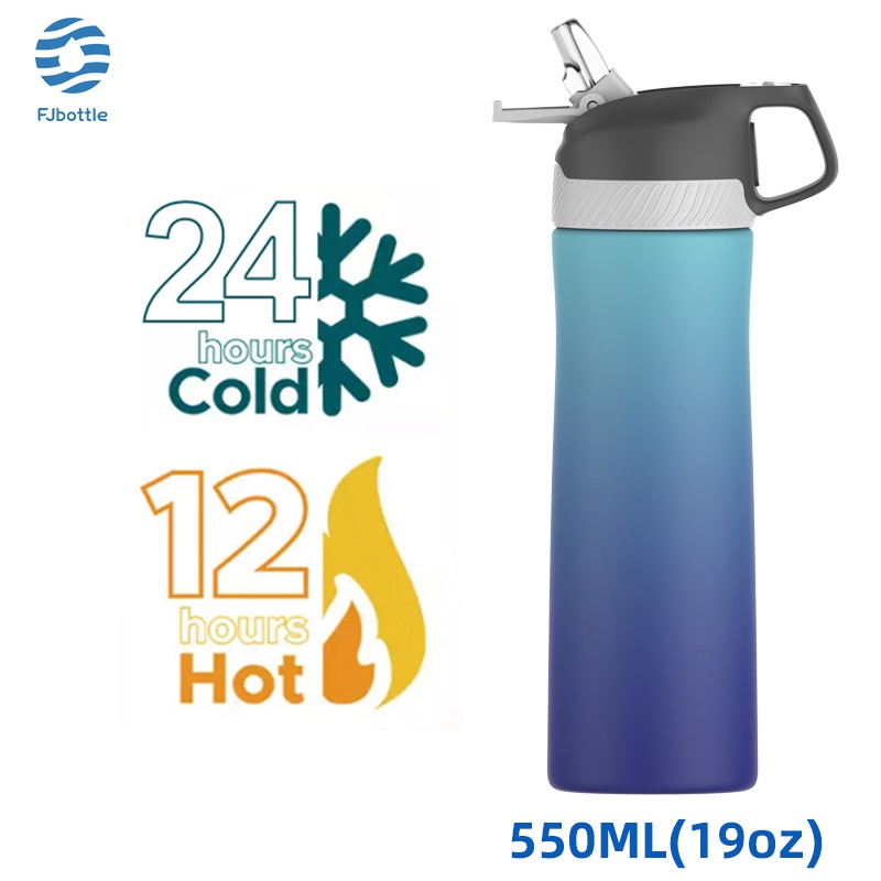 Bình Giữ Nhiệt Fjbottle 550ML cốc giữ nhiệt 5 màu có sẵn Cách nhiệt đôi bằng thép không gỉ FJ001 ...