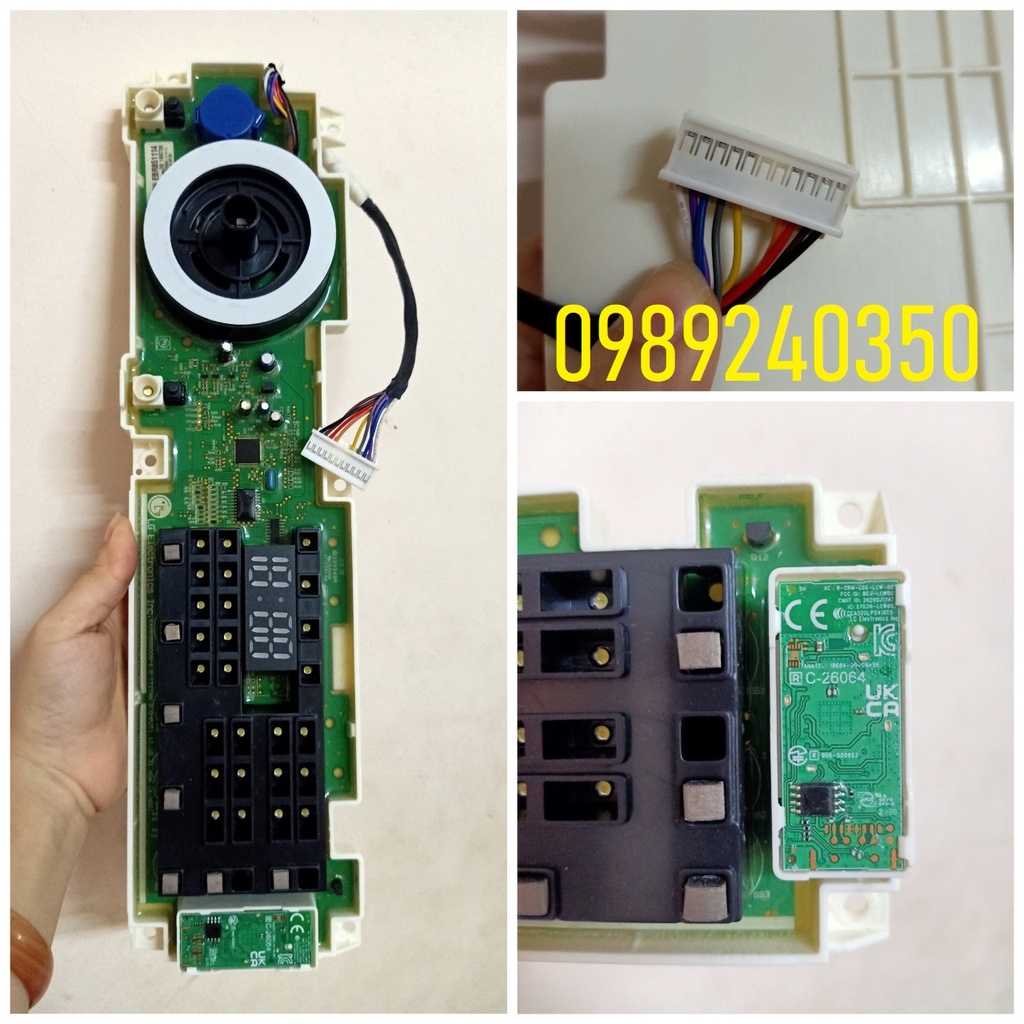 Bo mạch hiển thị máy giặt LG FC 1409S3W 9kg mới chính hãng | Shopee Việt Nam