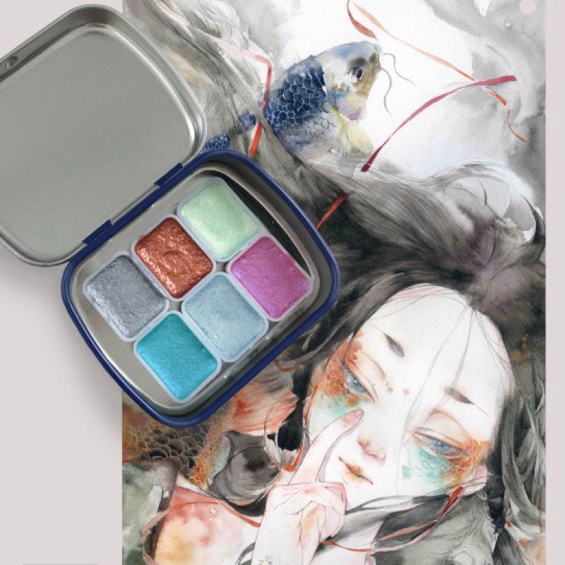 [MiChi Art] Màu nước thuỷ mặc Boku Undo Moyuntang pocket 0,5ml 1ml tông ...